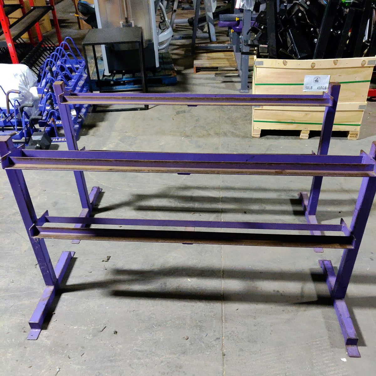 2 Tier Dumbbell Rack Purple