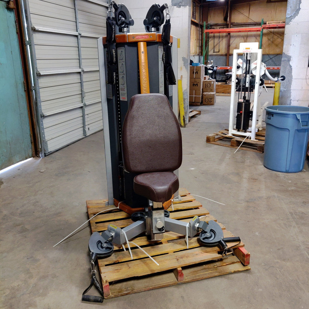 LUXURY Star Trac Humansport Bicep Curl/Ab Crunch Combo