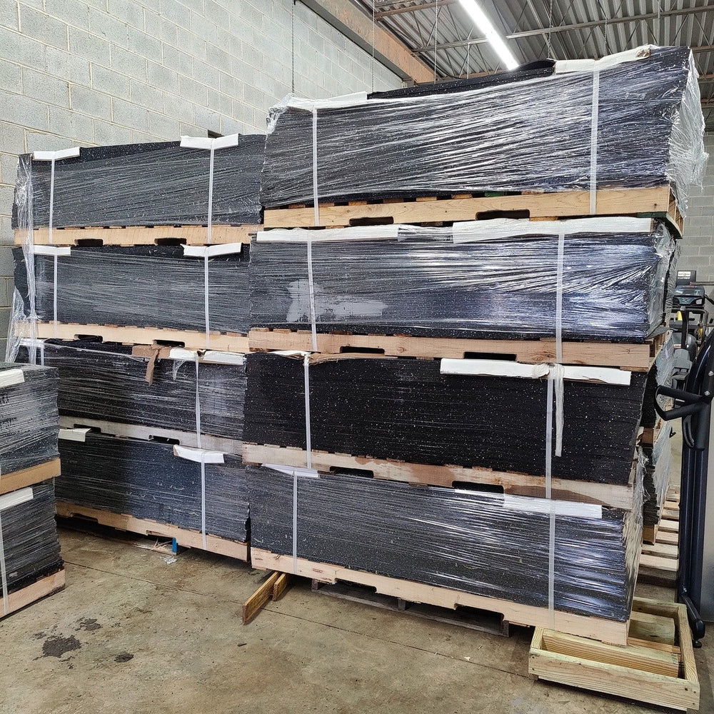 NEW Hammer Clad 3/4" Premium Rubber Gym Flooring Mats and Rubber Mats