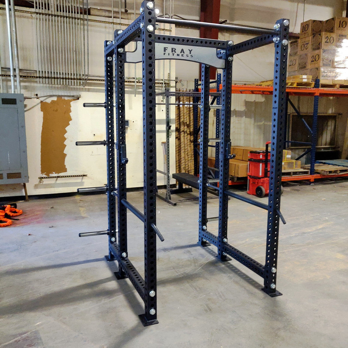 NEW 6-Post Power Rack Squat Rack with Weight Storage Commercial Grade