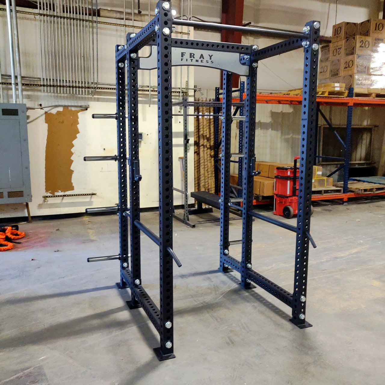 NEW 6-Post Power Rack Squat Rack with Weight Storage Commercial Grade
