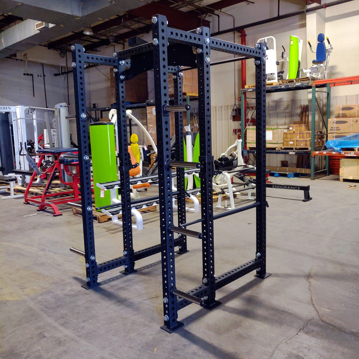 NEW 6-Post Power Rack Squat Rack with Weight Storage Commercial Grade