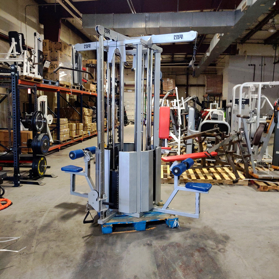 Refurbished PowerLift 4-Stack MultiStation Lat Pulldown Functional Tra