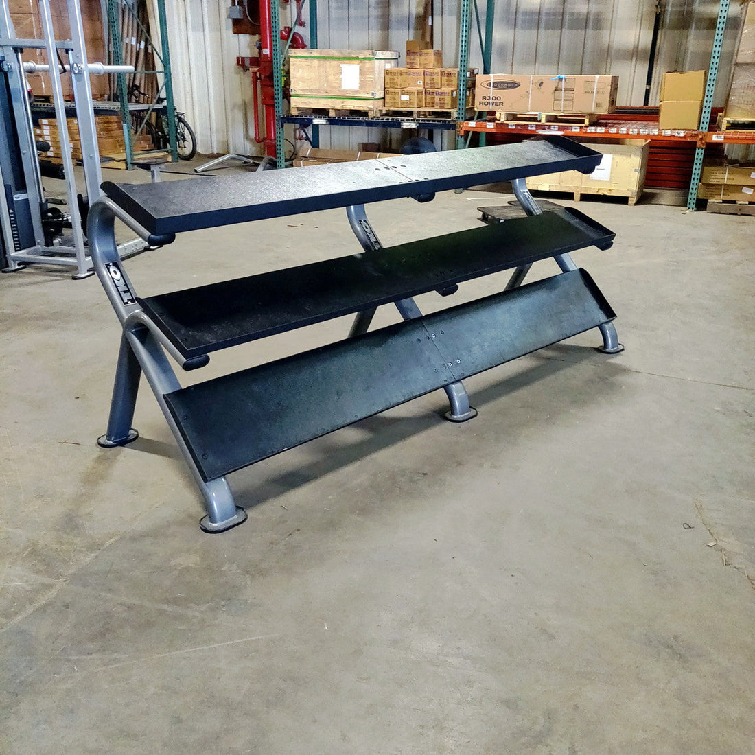 TKO 3 Tier Dumbbell Rack for 5-100lb Dumbbells and MORE